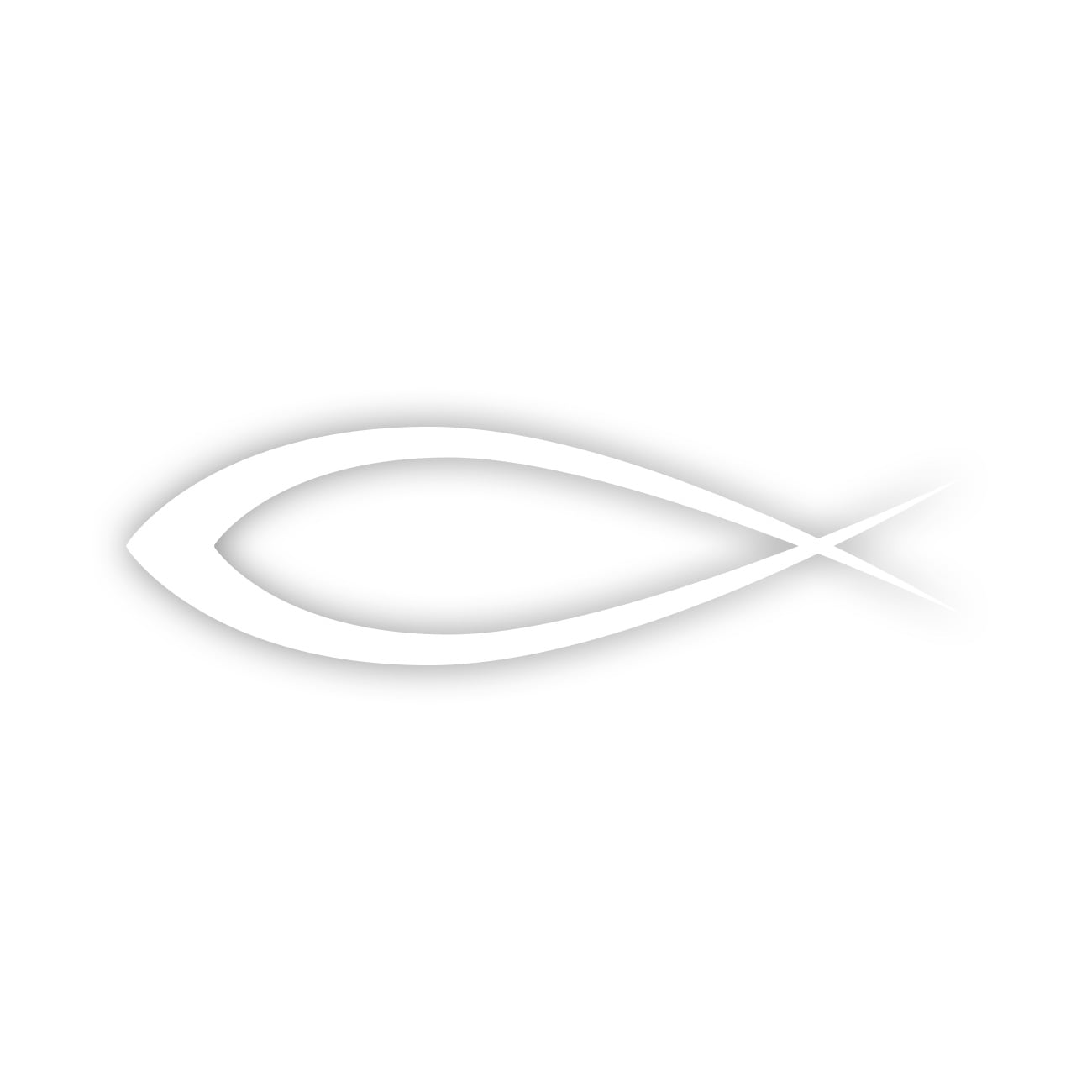 Jesus Fish Sticker Decal Die Cut - Self Adhesive Vinyl - Weatherproof ...