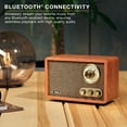 Willow – Retro Wood Bluetooth Radio with Built-in Speakers: Elegant ...