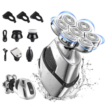 Nogroa 7D Head Shaver, 5 in 1 Bald Head Shavers for Men Electric Razor ...