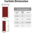 Blackout Door Curtains with Rod Pocket, Light Filtering Privacy Panels ...