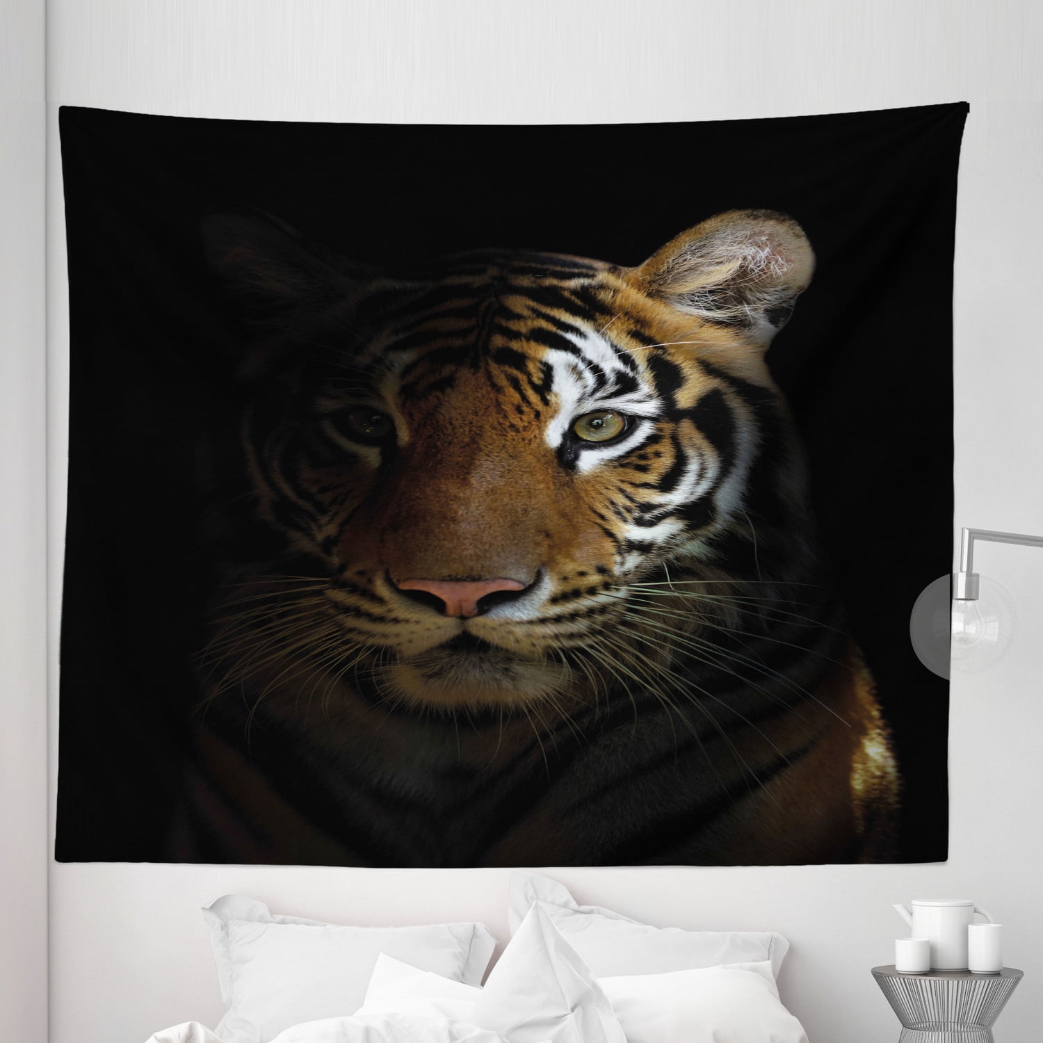 Tiger Tapestry, King of Sundarbans in a Dark Environment Mild Mannered ...