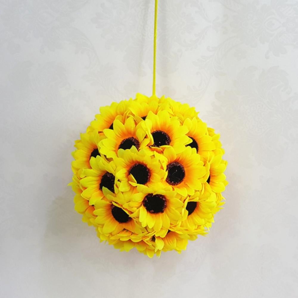 Artificial Sunflowers Ball Bouquet Wedding Party Ceremony Centerpiece ...