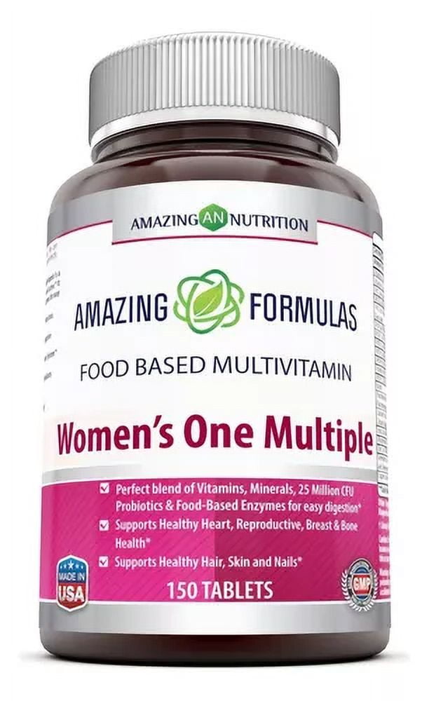 Amazing Formulas Women's One Multiple (Food Based Multivitamin) | 150 ...