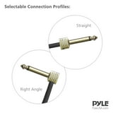PYLE PSCBLKIT22 - Pro Audio Pedal Board Patch Cables, Universal D.I.Y ...