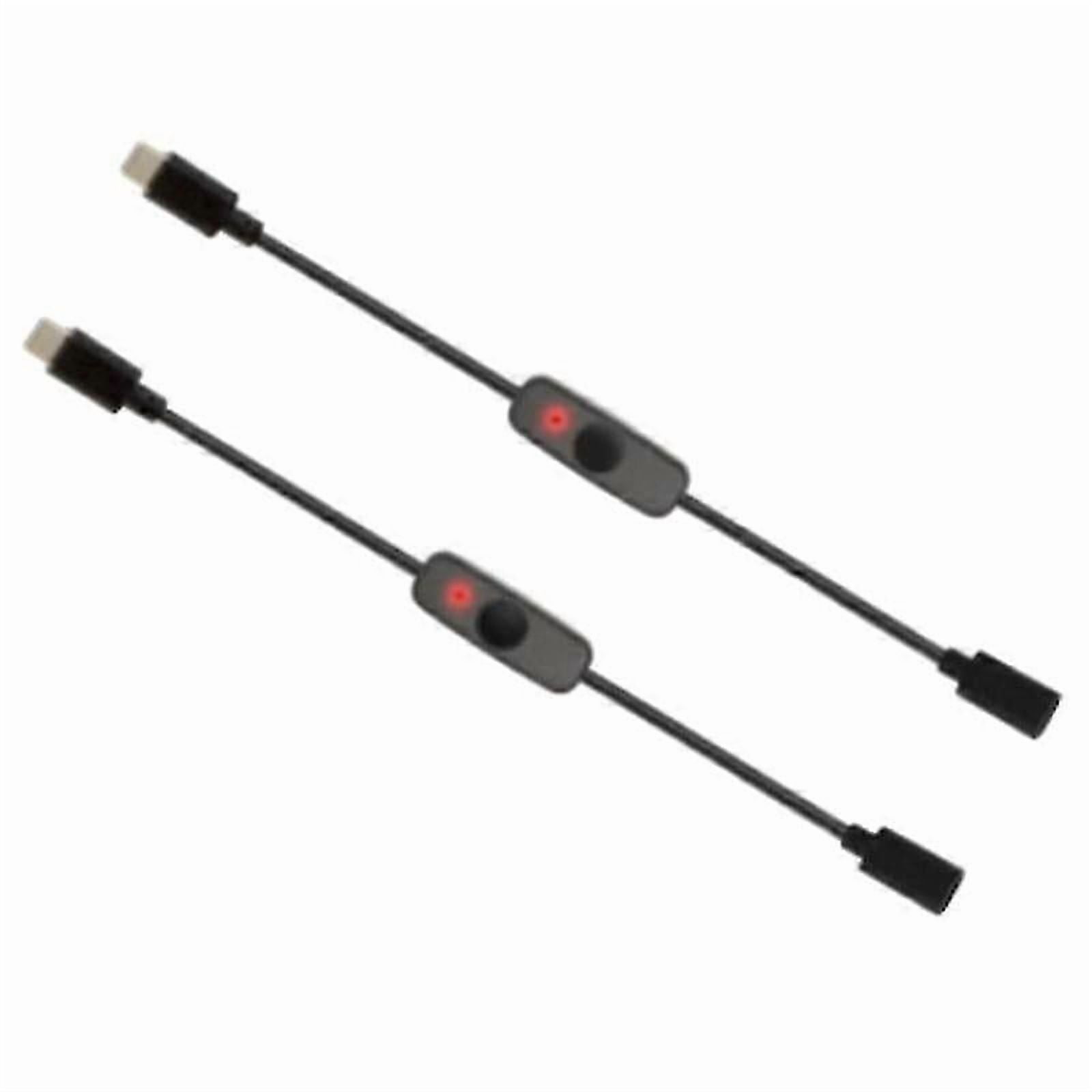 Power Switch USB Type C with Indicator Light Male to Female USB-C ...