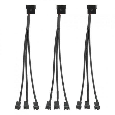 Fosa 27cm / 10.6in 3pcs Cooler Cable Cooler 4pin Cable Wire For The ...