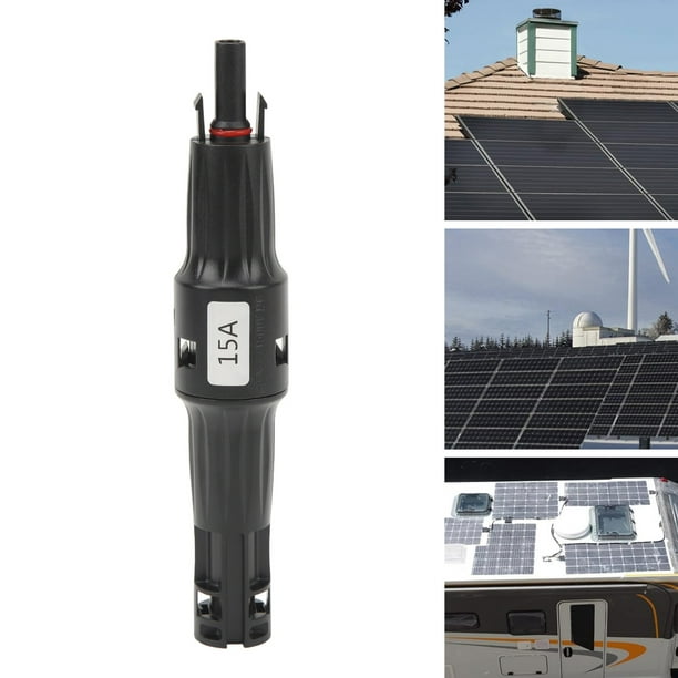 Male Female PV Connector, 1500V 15A Solar PV Connector High Current ...