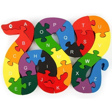 Cartoon Abc Puzzles Block Toy Abc Animal Puzzle Assembly Ability ...