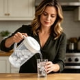 1 Gallon Clear Plastic Pitcher with Lid, Large Fridge Beverage Jug for ...