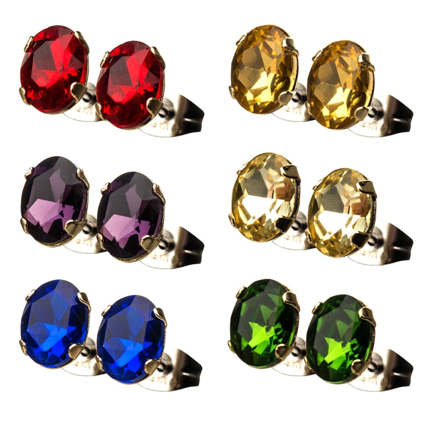 Infinity Gem 6-pack Stud Earrings - Walmart.com