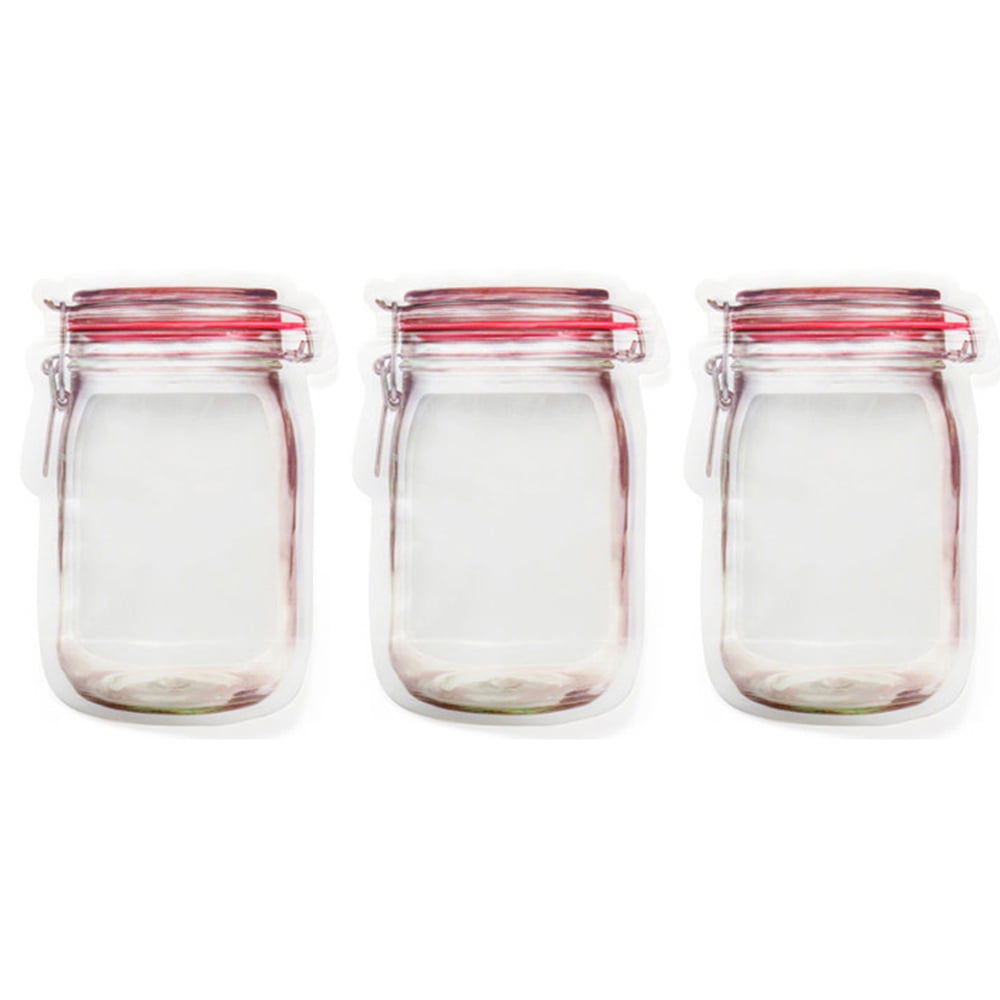 Click here for Zootealy Set Of 3 Mason Jar Shaped Self-Sealing Fr... prices