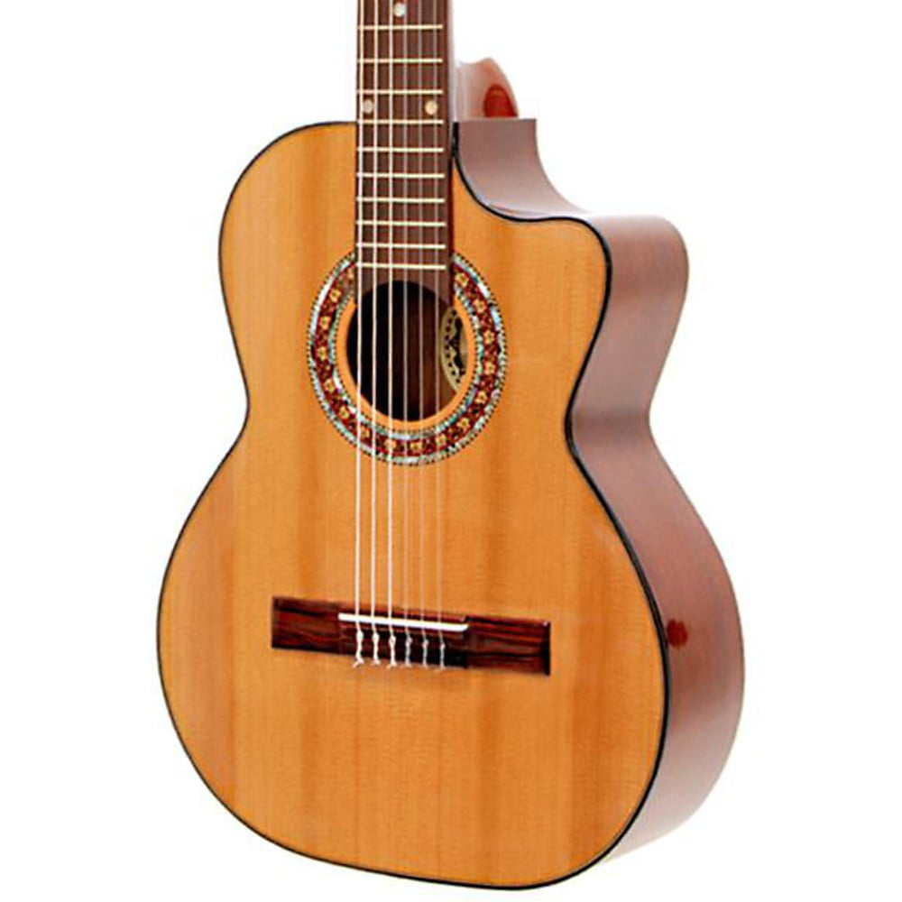 Paracho Elite Guitars Gonzales 6 String Requinto Natural - Walmart.com ...
