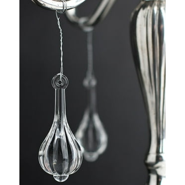 Acrylic Crystal Raindrop Chandelier Drops, Clear, 2-Inch, 14-Piece ...