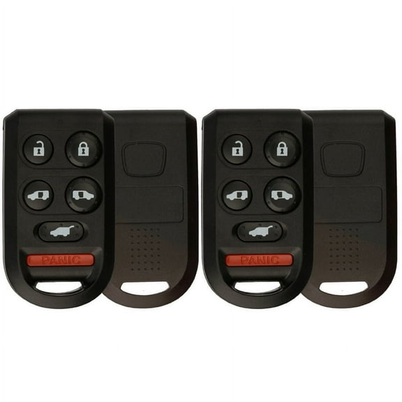 2 PACK - KeylessOption Keyless Entry Remote Uncut Blank Key Blade Fob ...