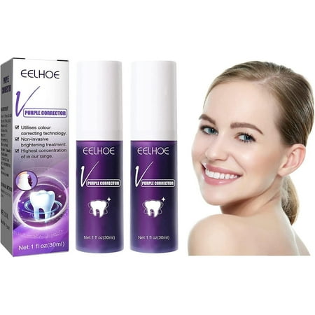 Purple Toothpaste For Teeth Whitening,v34 Color Corrector Toothpaste ...