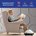 Belmint Shiatsu Foot Massager With Heat Deep Kneading 5 Pressure Settings Non Slip Rubber