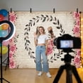 Farmhouses Horseshoes Photography Backdrop 8x6FT, Roses Leaves Retro ...