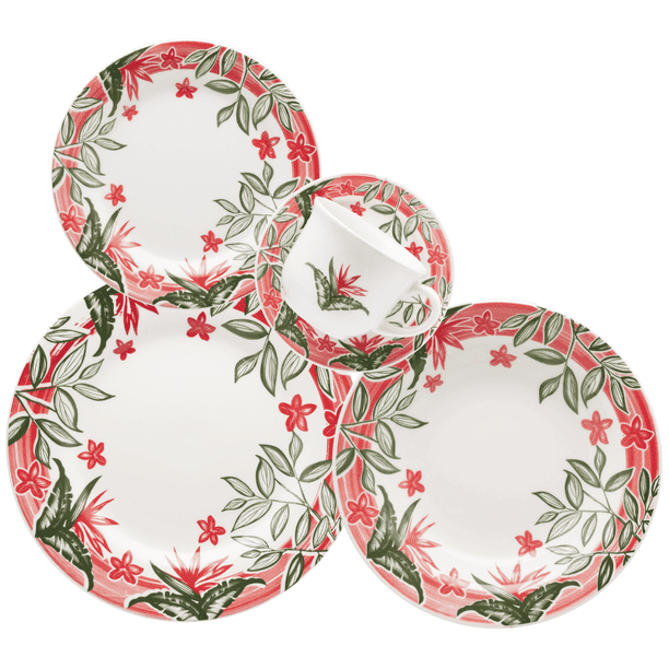 Donna Tropical Garden 20 Pieces Dinnerware Set Service for 4 - Walmart.ca