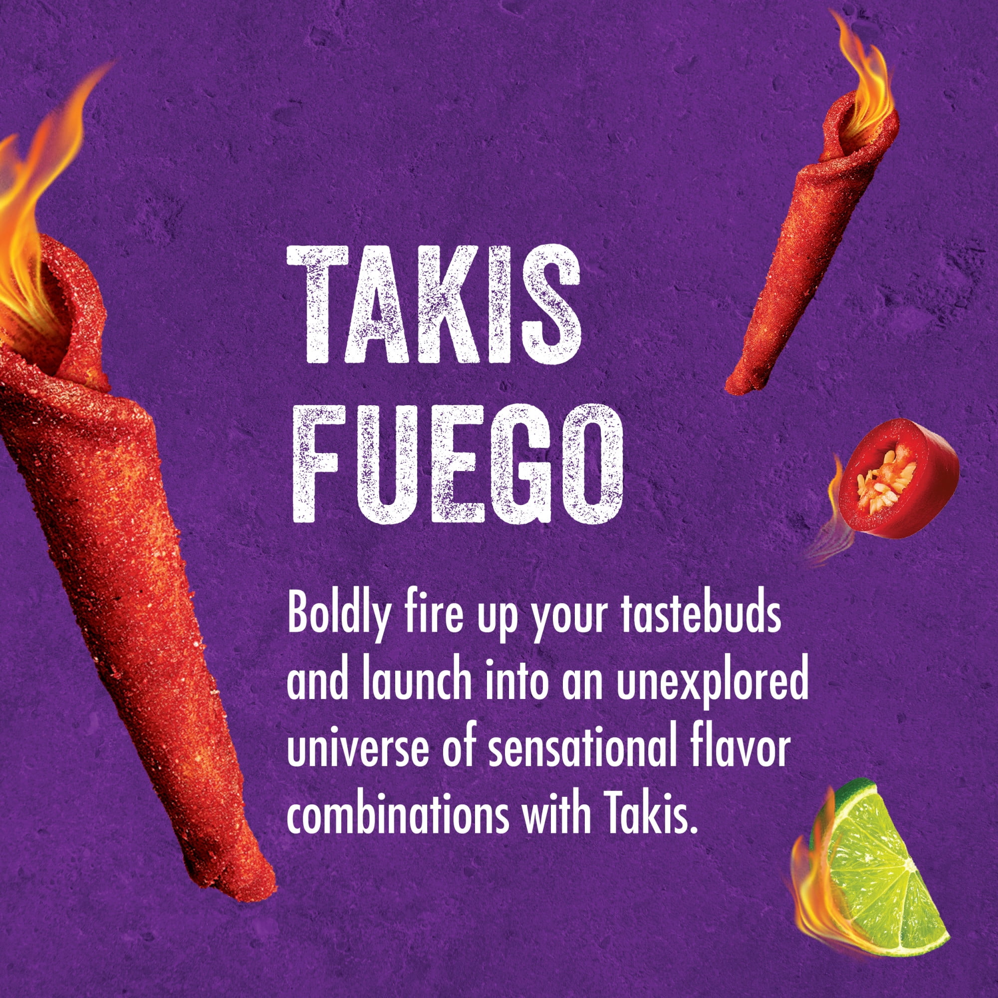 Buy Takis Fuego Rolled Tortilla Chips, Hot Chili Pepper and Lime ...