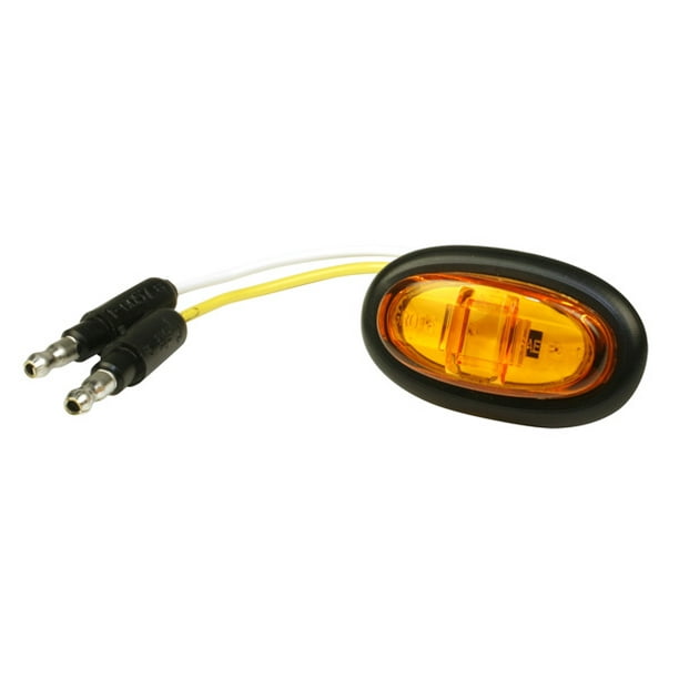 GROTE PERLUX 47973 Side Marker Light - LED Universal Flat Mount Yellow ...