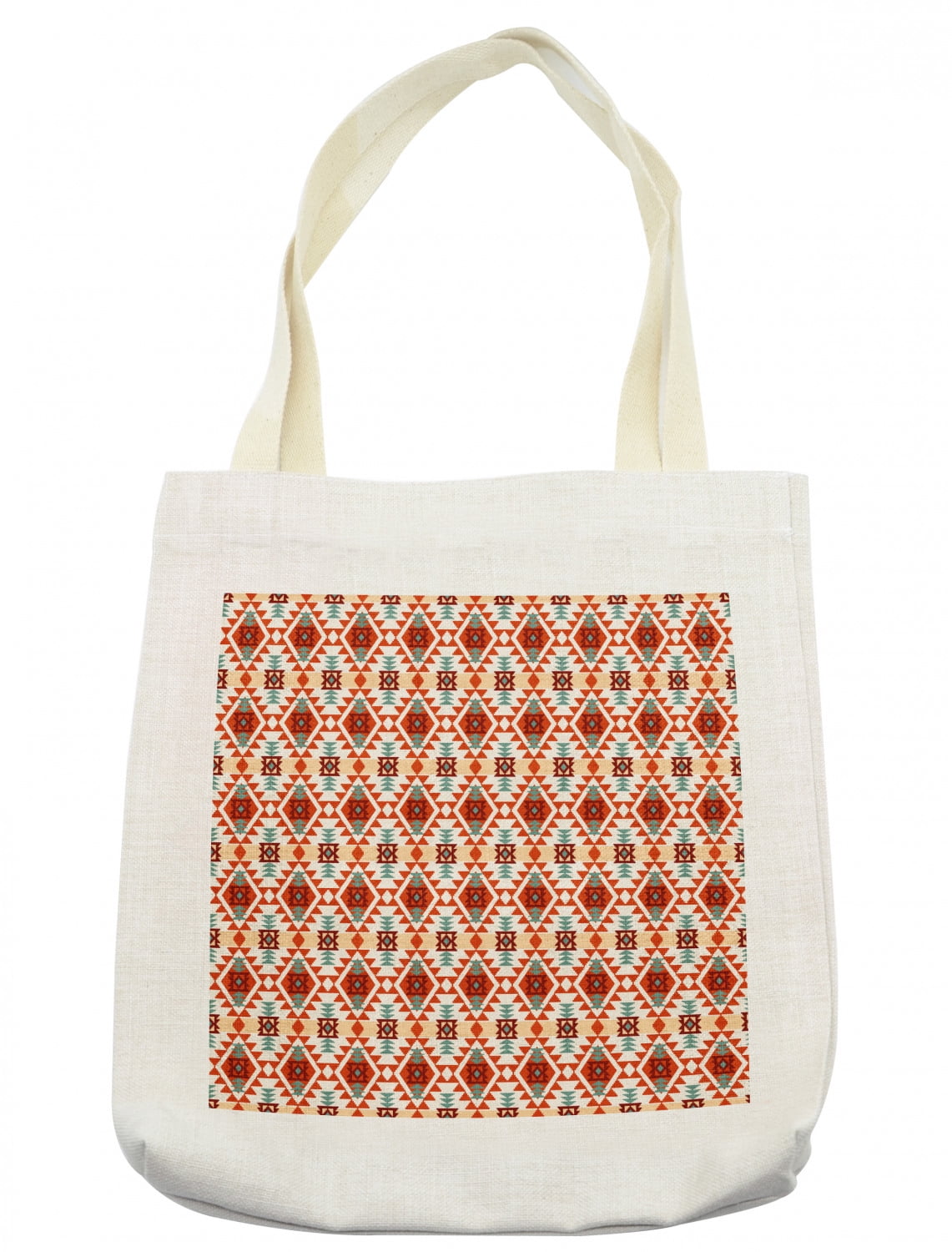 Tribal Tote Bag, Prehistoric Traditional Aztec Folk Motif with ...