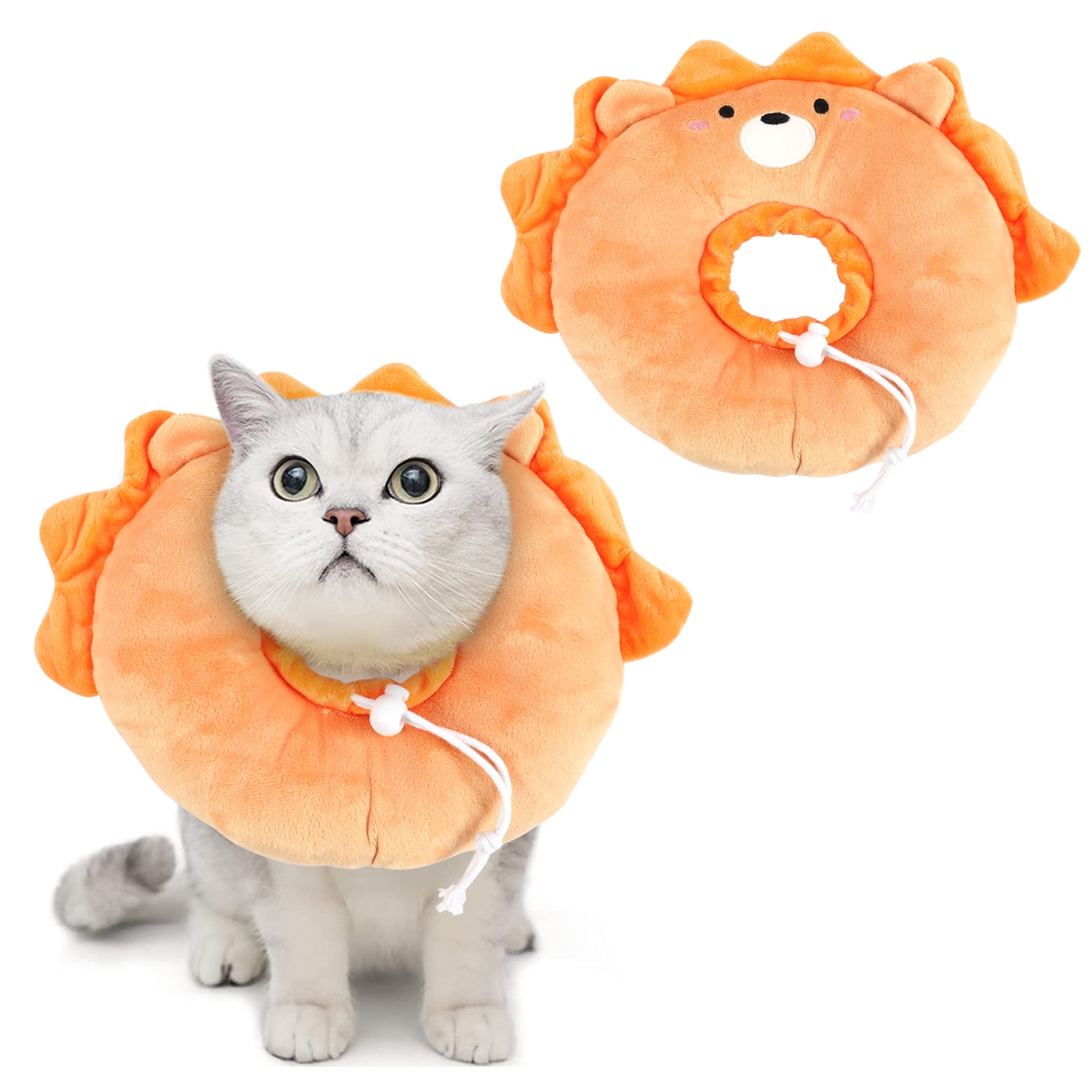 ASENKU Soft Cat Cone Collar，Adjustable Cute Cat Recovery Collar after ...