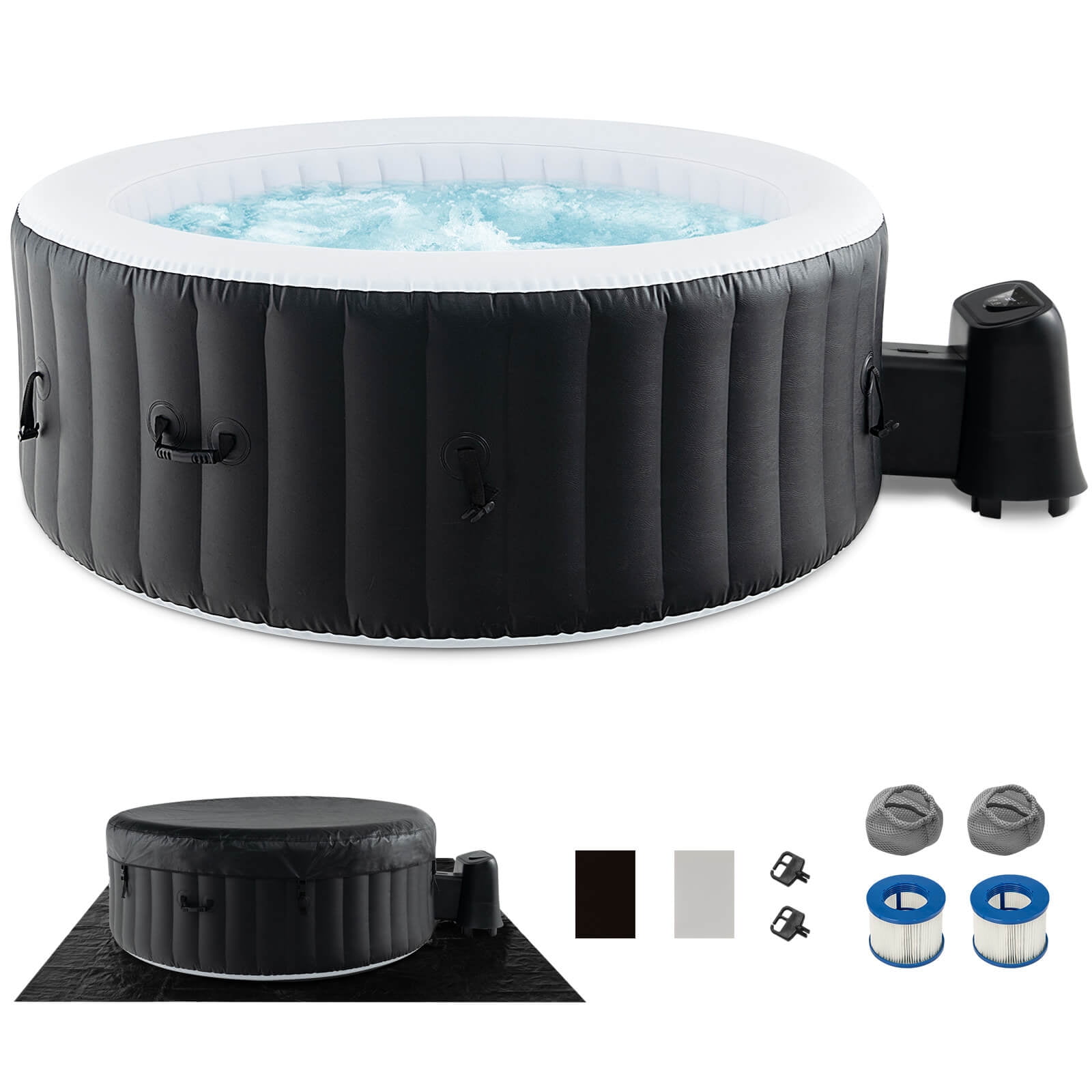 Click here for Costway 70 Round Spa Pool Inflatable Hot Tub With... prices