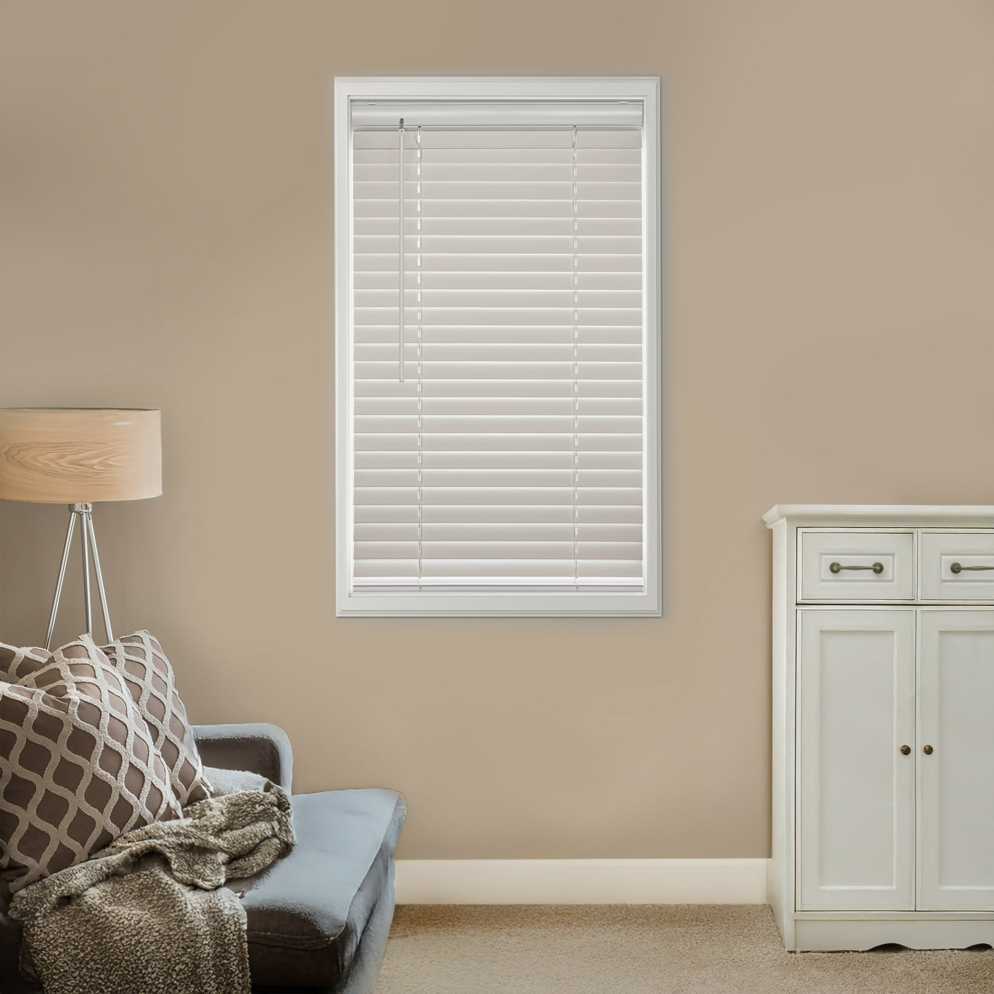 Click here for Mainstays 2-Inch Faux Wood Horizontal Window Blind... prices