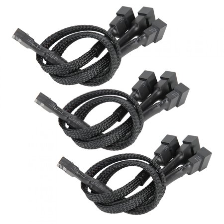Cooler Adapter Cable, Plug And Play 3-Port Cooler Cable, 3pcs Durable ...
