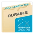Colored File Folders Letter Size, 100 Pack - Reinforced Tabs, Flat File ...