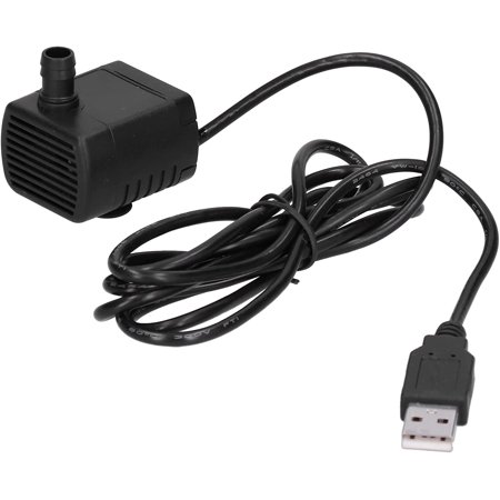 DC 12V Fountain Pump, 1220 230L/H Mini USB Plug Brushless Submersible ...