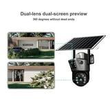 4K Wireless WiFi Solar Outdoor Camera 8MP Dual Lens 4G Sim IP ...