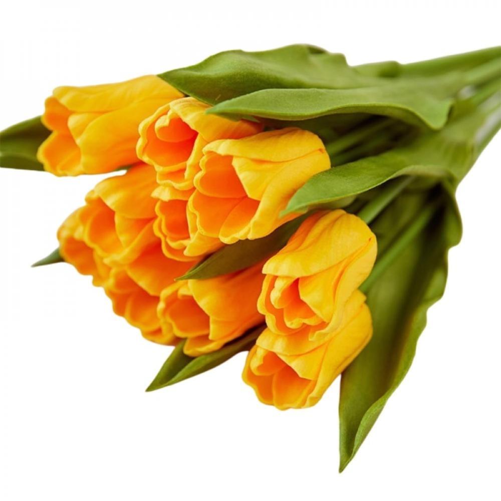 [Big Clear!]Tulips Artifical Flowers Real Touch Faux Tulip Stems for ...