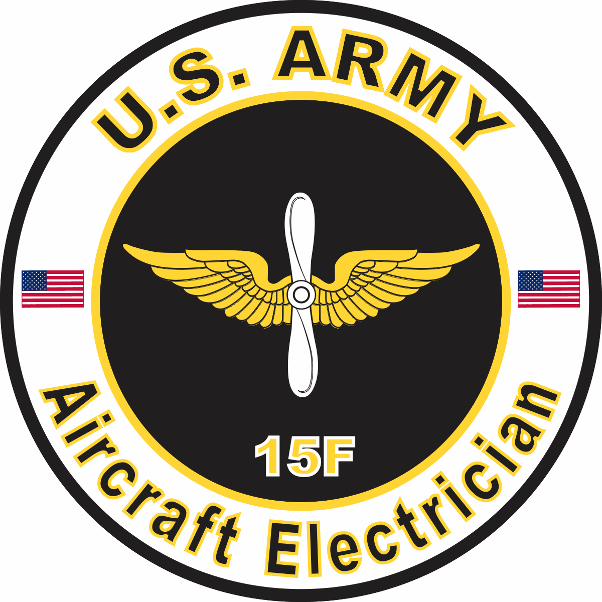 3.8 Inch U.S. Army MOS 15F Aircraft Electrician - Walmart.com