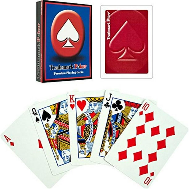 Trademark Poker Premium Playing Cards, Red, 6-Pack - Walmart.com ...