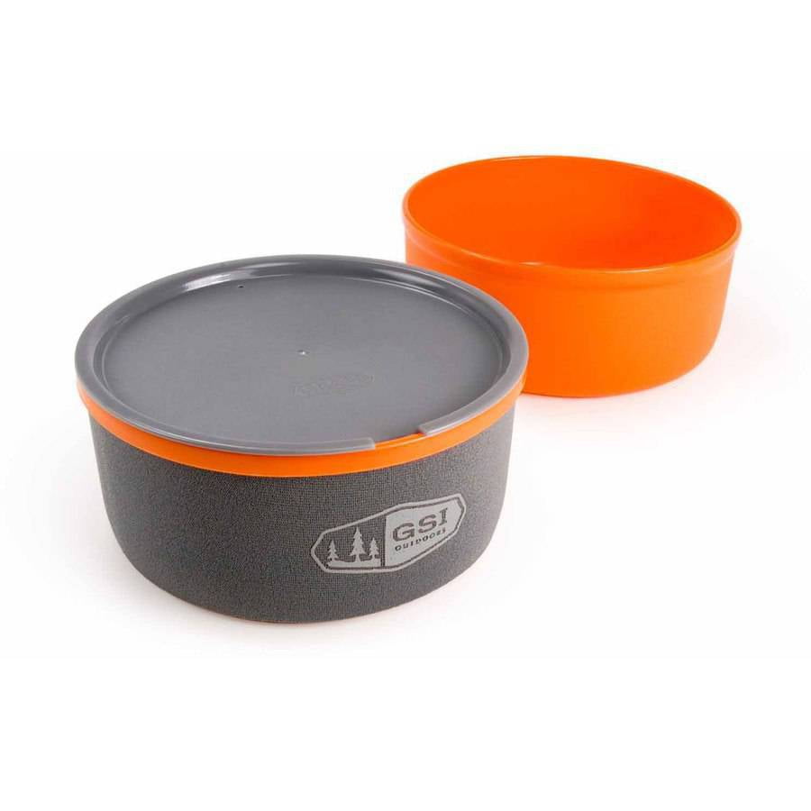 GSI Outdoors 77197 Ultralight Nesting Bowl and Mug, Orange - Walmart ...