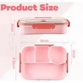 Bento Box for Adults,4 Compartments Lunch Box, Snack Containers ...