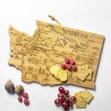 Totally Bamboo Destination Washington State Shaped Serving and Cutting ...