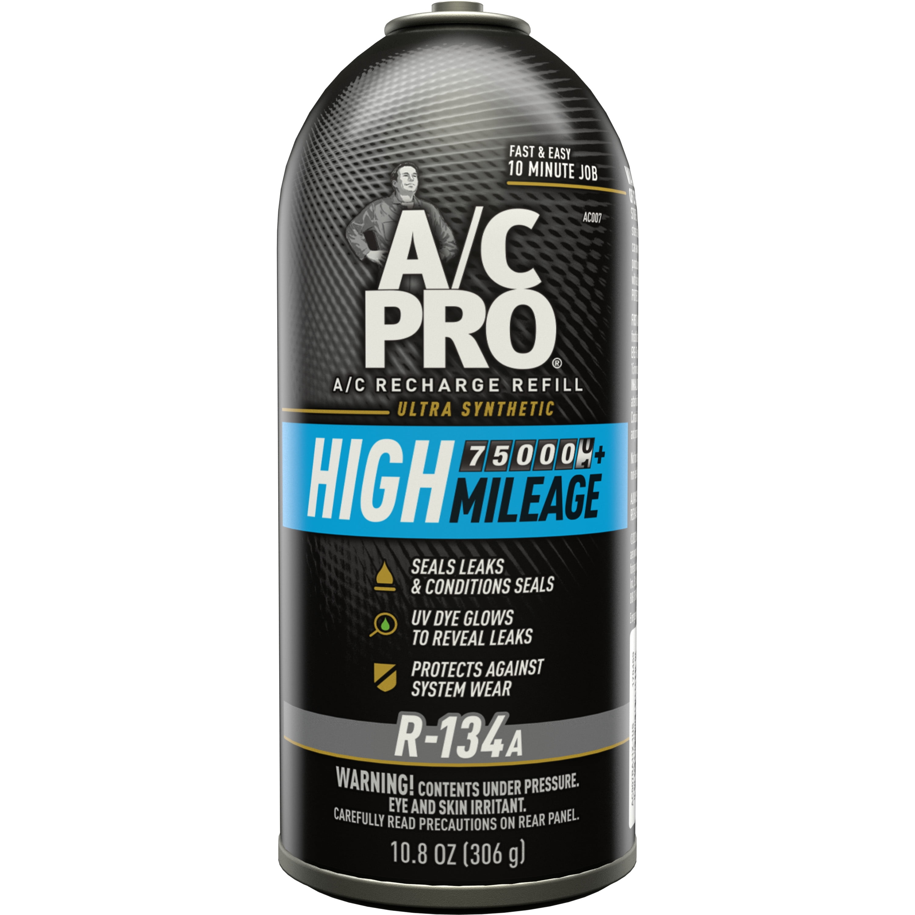 A C Pro ACP 102 Ultra Synthetic A C Recharge R 134a Car Refrigerant 10.8 OZ Walmart