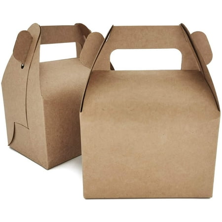10 Pack Brown Gable Boxes, Small Goodie Gift Boxes for Mother's Day ...