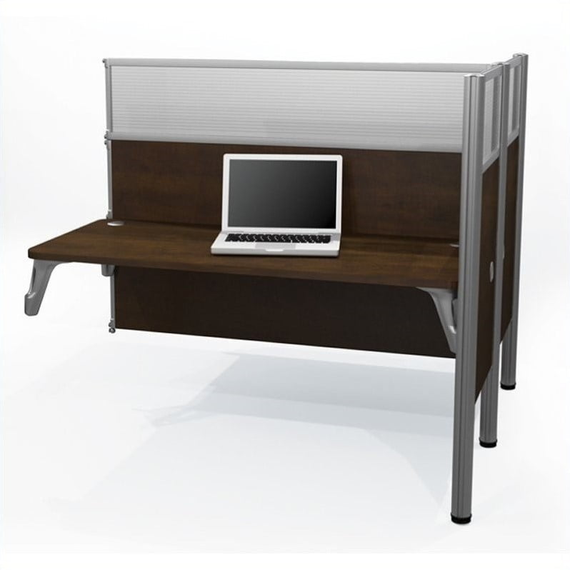 Bestar Pro-Biz Double Add On Office Cubicle in Chocolate - Walmart.com