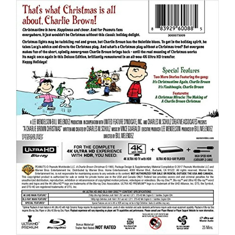 A Charlie Brown Christmas Blu Ray A Charlie Brown Christmas (Blu Ray,