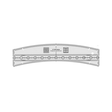 15 Inch Wavy Template Ruler Sewing Template Ruler DIY Craft Template ...