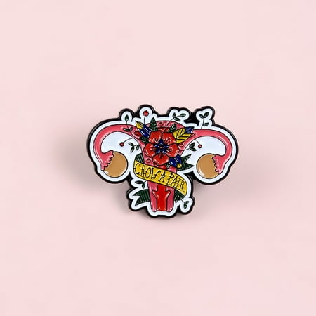 SHTUUYINGG Feminist Uterus Pin Brooches，Enamel Nursing Pin Brooches ...