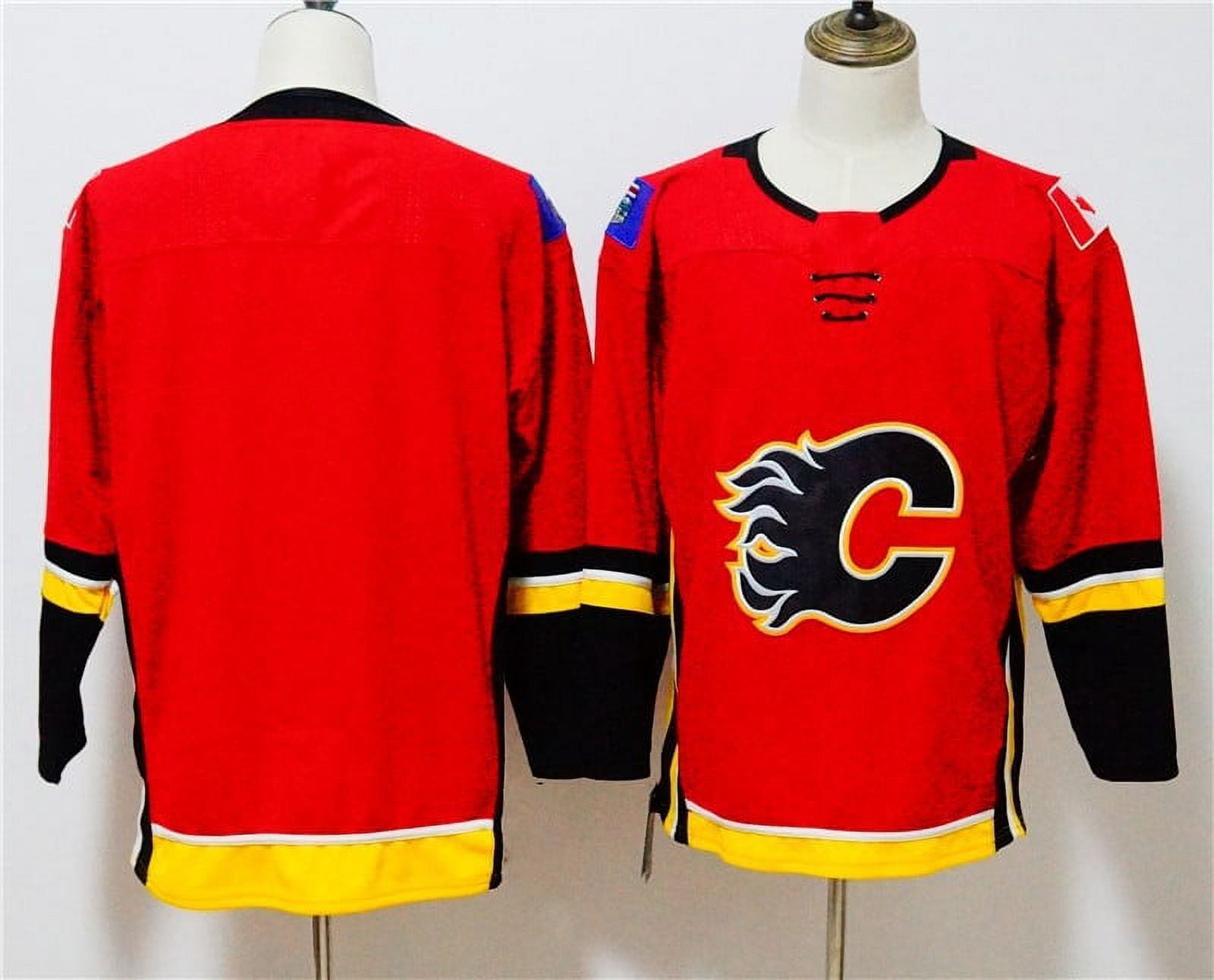 NHL jerseys Flames ice hockey jerseys Calgary Flames nhl hockey uniforms foreign trade jerseys ...