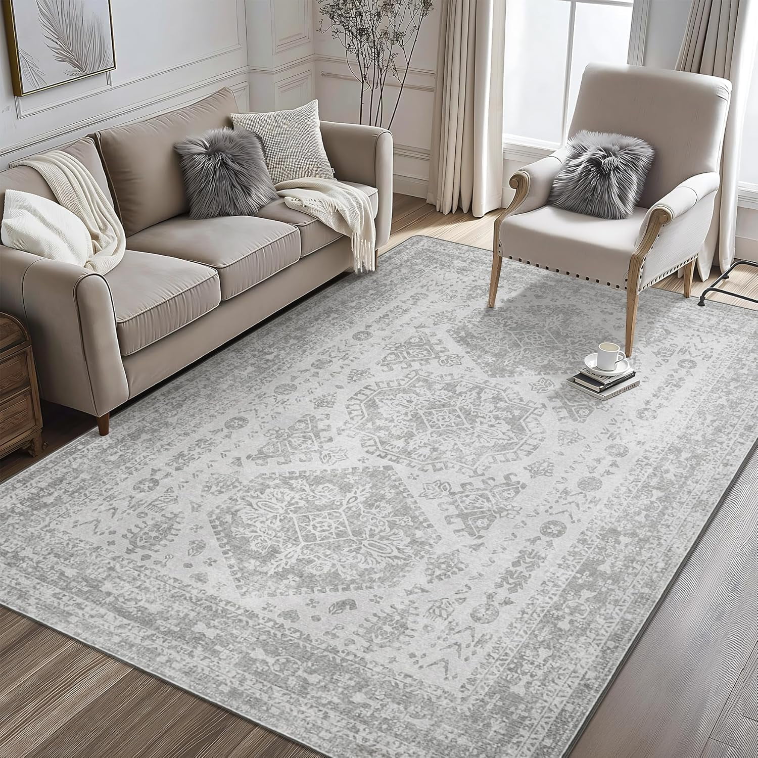 Click here for Siabc-Area Rug 4x6 For Bedroom Living Room  Machin... prices