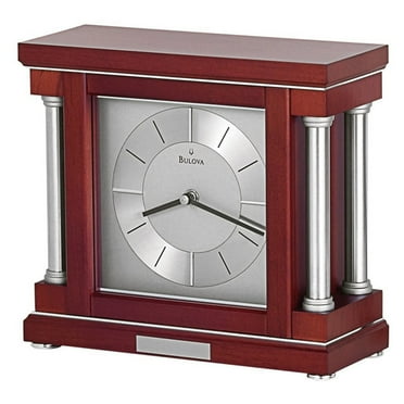 Bulova Clocks B1929 Annette II Wooden Westminster Chiming Mantel Clock ...