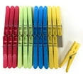 24 Heavy Duty Plastic Clothes Pins Color Clothespins Laundry Clips Hang ...