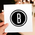 3drose, the Letter B Monogram, Black Letter B on White Background, 6 ...