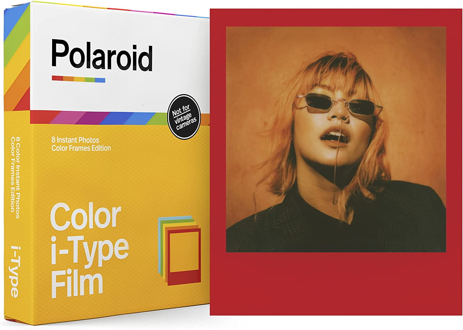 Polaroid Color Film for I-Type - Color Frames Edition - Walmart.com